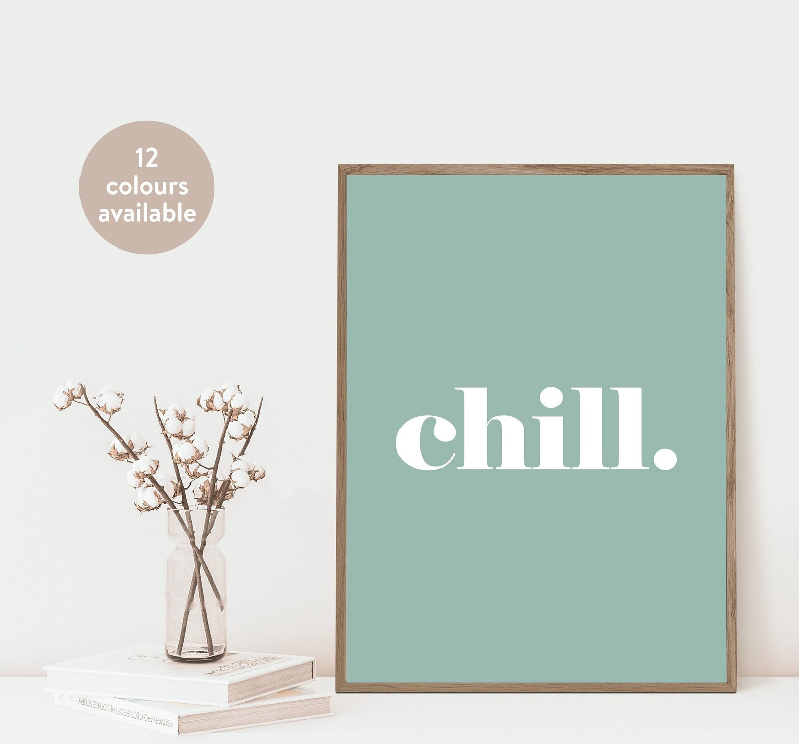 Chill Poster Bold and Colourful Chill Print Typographic - Etsy UK
