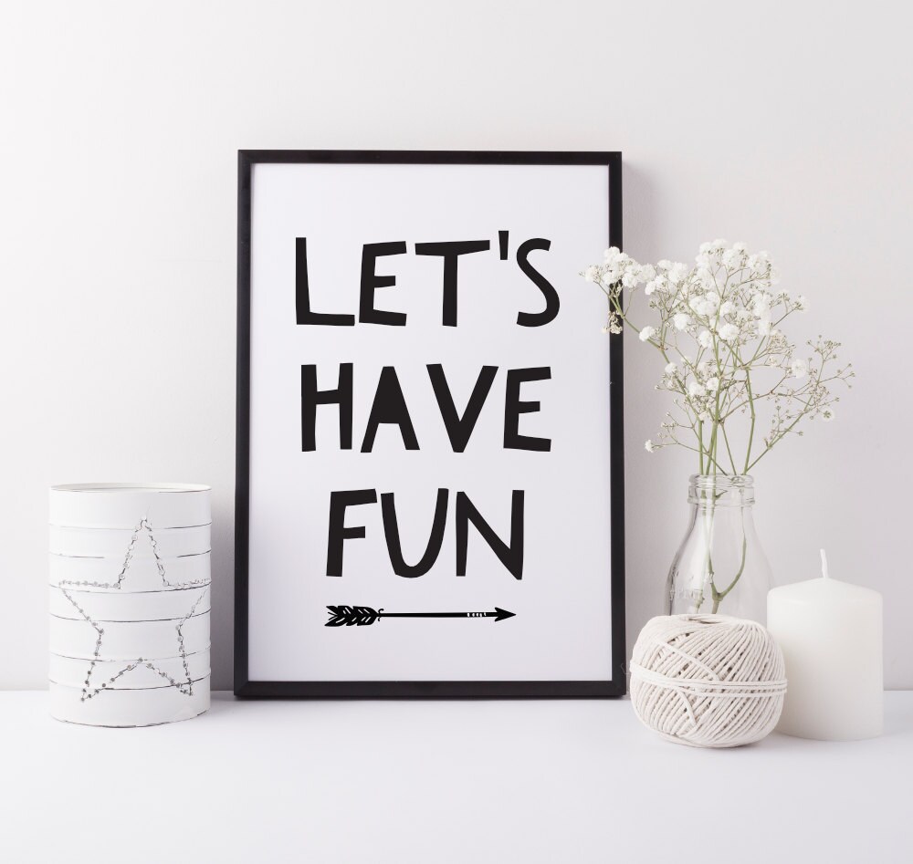 Playroom Print Have Fun Print Boys Girls Art Print Nursery Print Kids ...