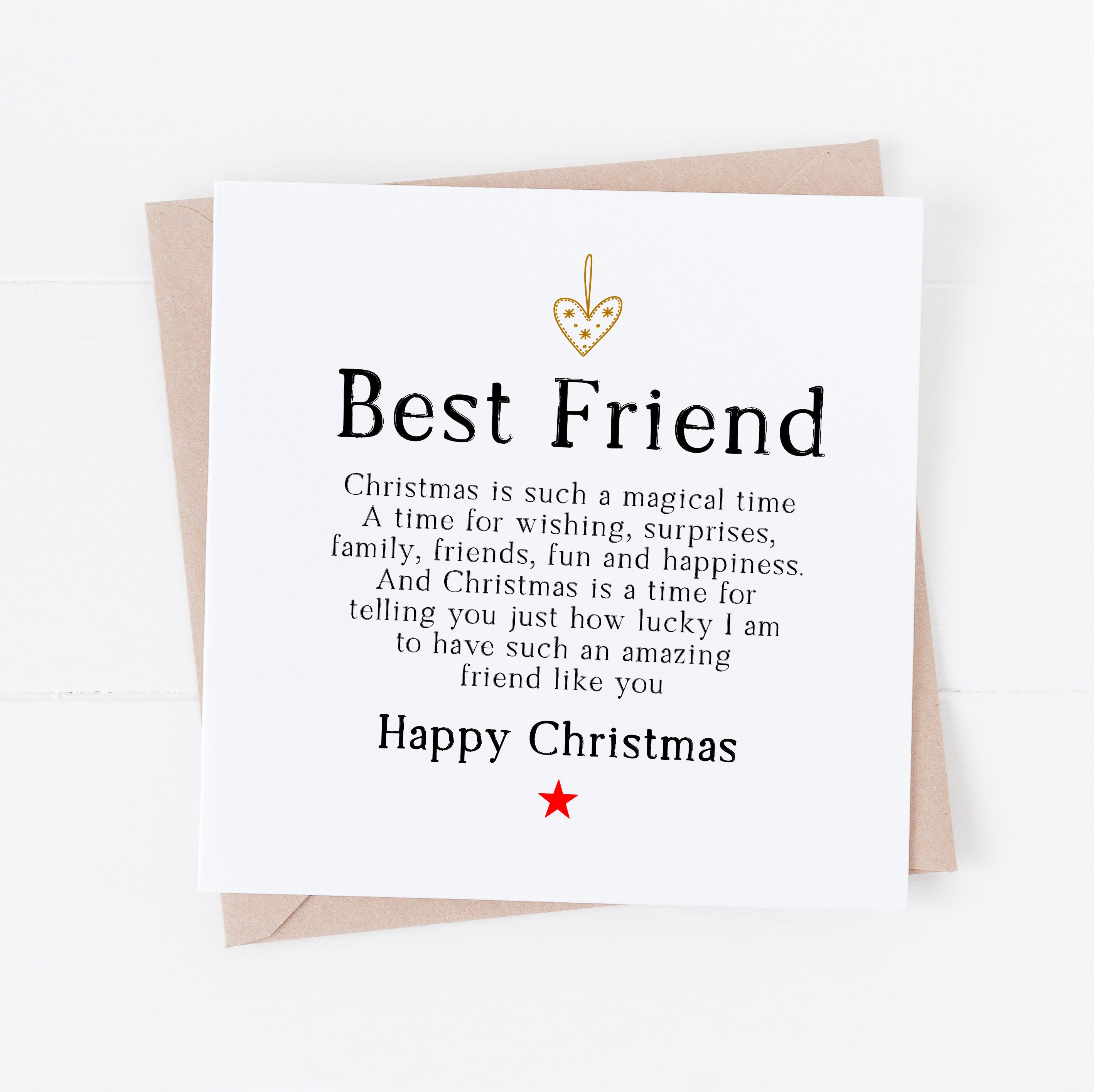 Best Friend Christmas Card Christmas Card For Best Friend Etsy UK Best Friend Christmas Card Christmas Card For Best Friend Etsy UK