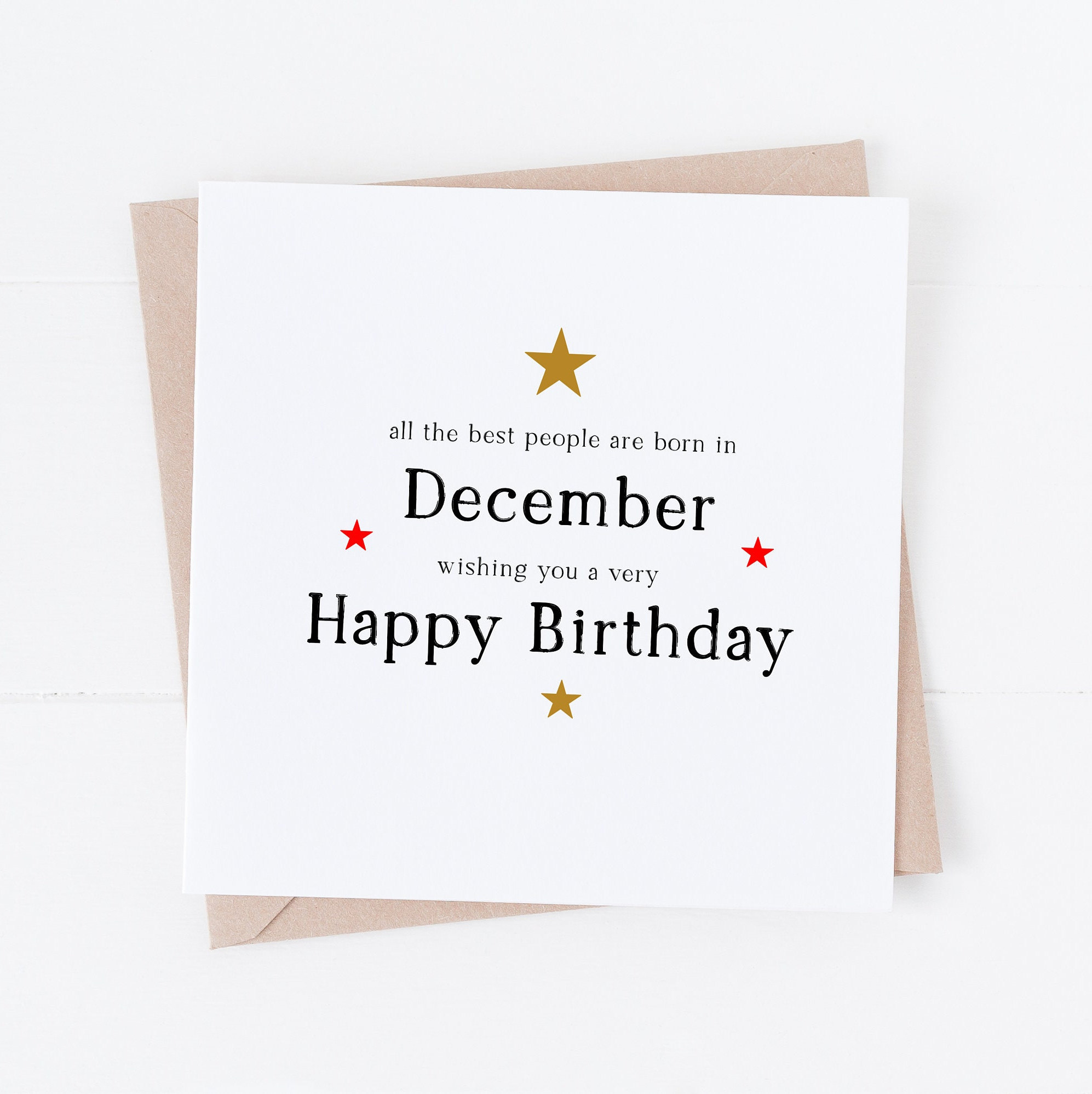 December Birthday Card - Birthday Card for December Birthday - Funny ...