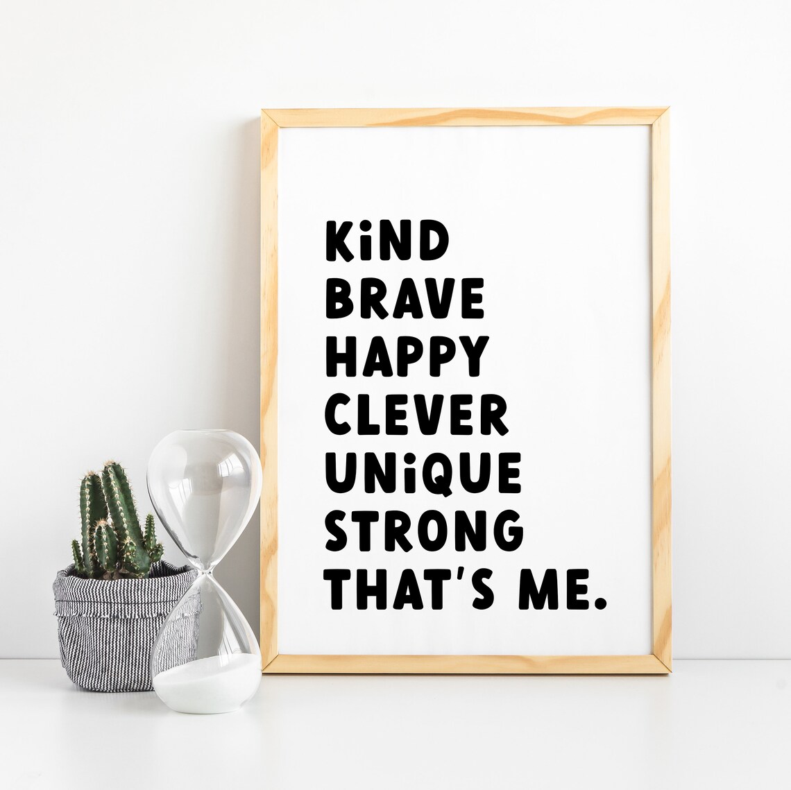 Kids Positive Affirmation Print Motivational Poster Kids - Etsy UK
