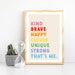 Kids Positive Affirmation Print - Motivational Poster - Kids Positive ...