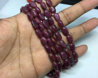 Natural ruby beads | Etsy