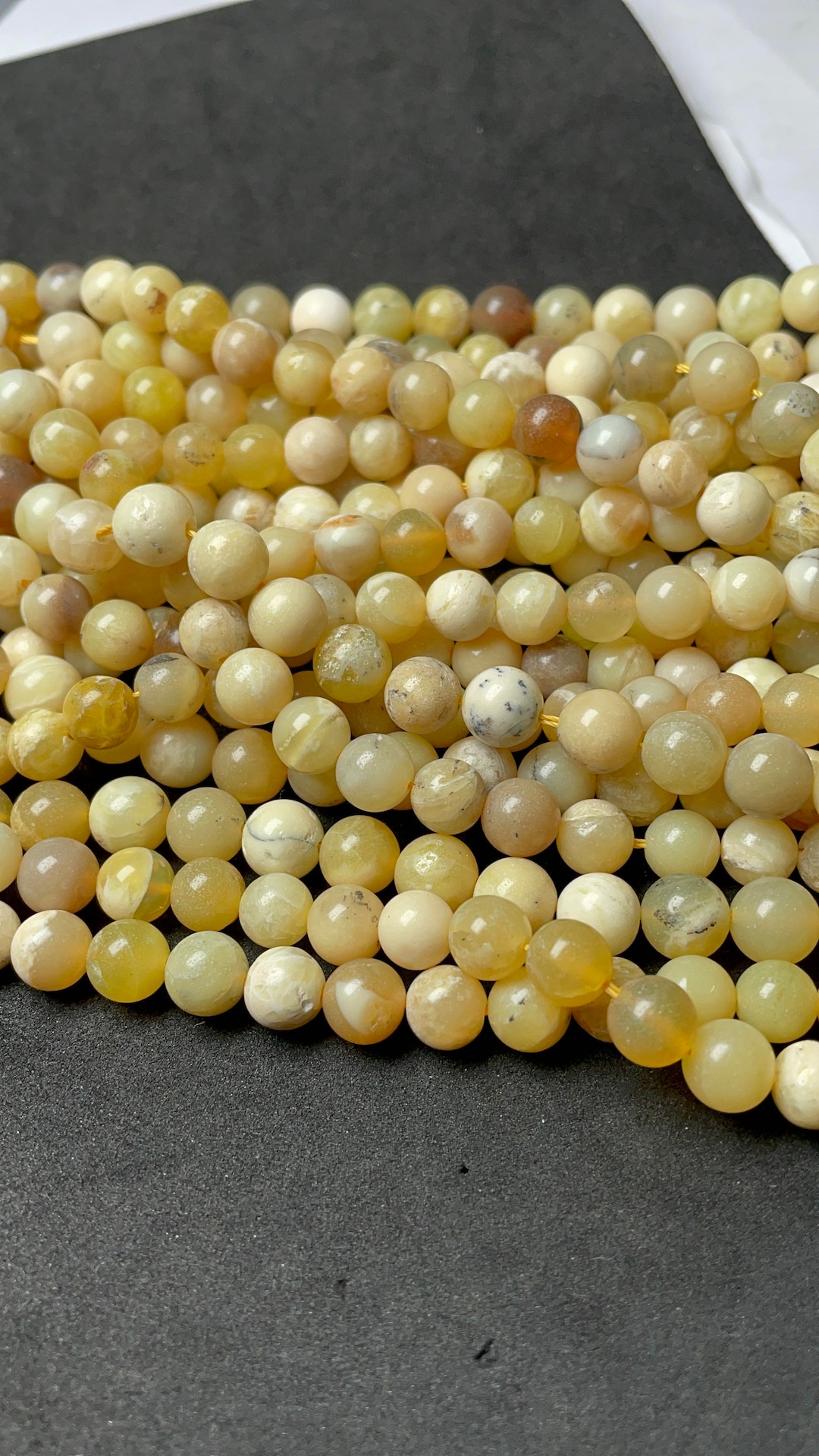 Independence Day Sale New Brand 15 Inches Natural Yellow OPAL Round 8 ...