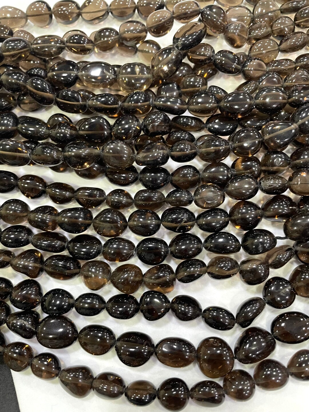 Independence Day Sale New Brand 14 Inch SMOKEY QUARTZ Nuggets Beads ...