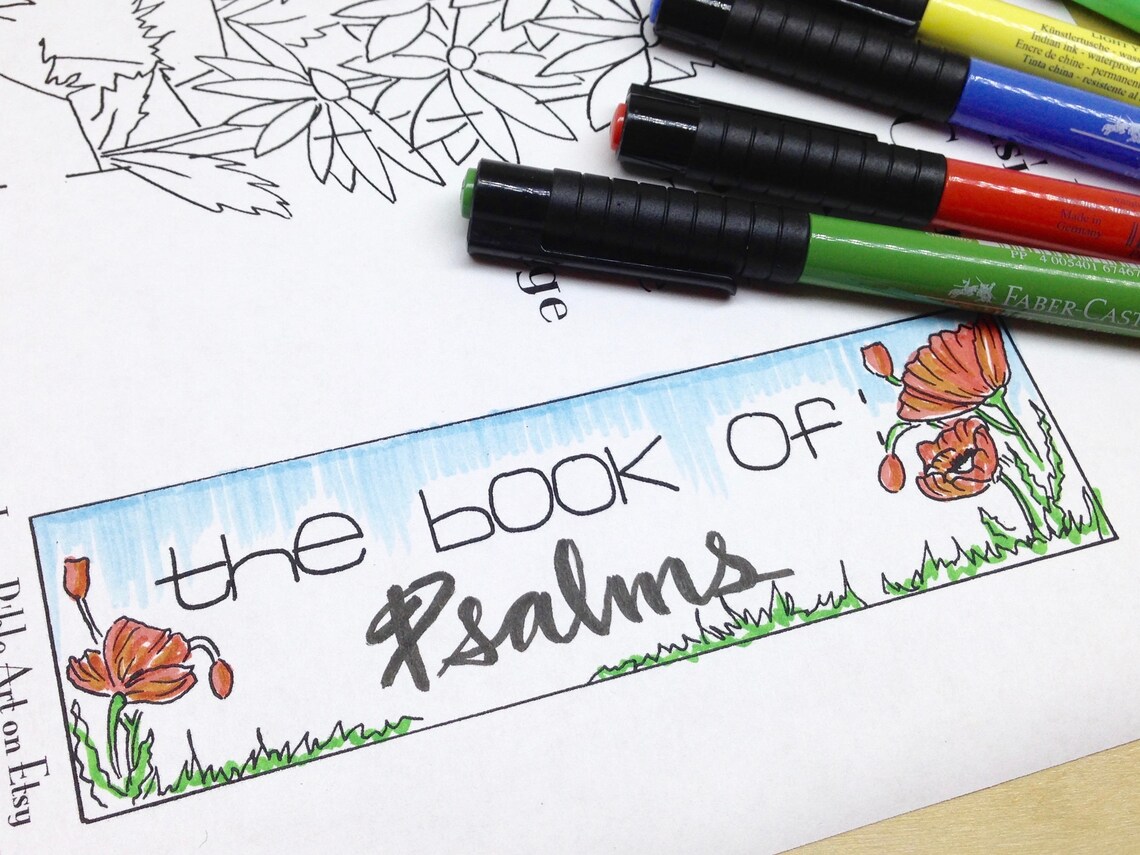 Inside Cover and Book Title Bible Journaling Art, Printable and ...