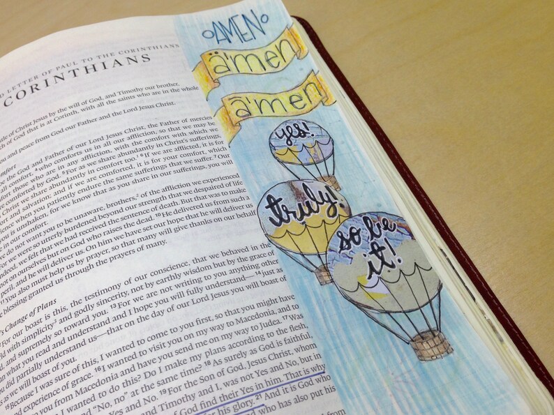 Faithful to His Promises Bible Journaling Margin Art & Tip-in | Etsy