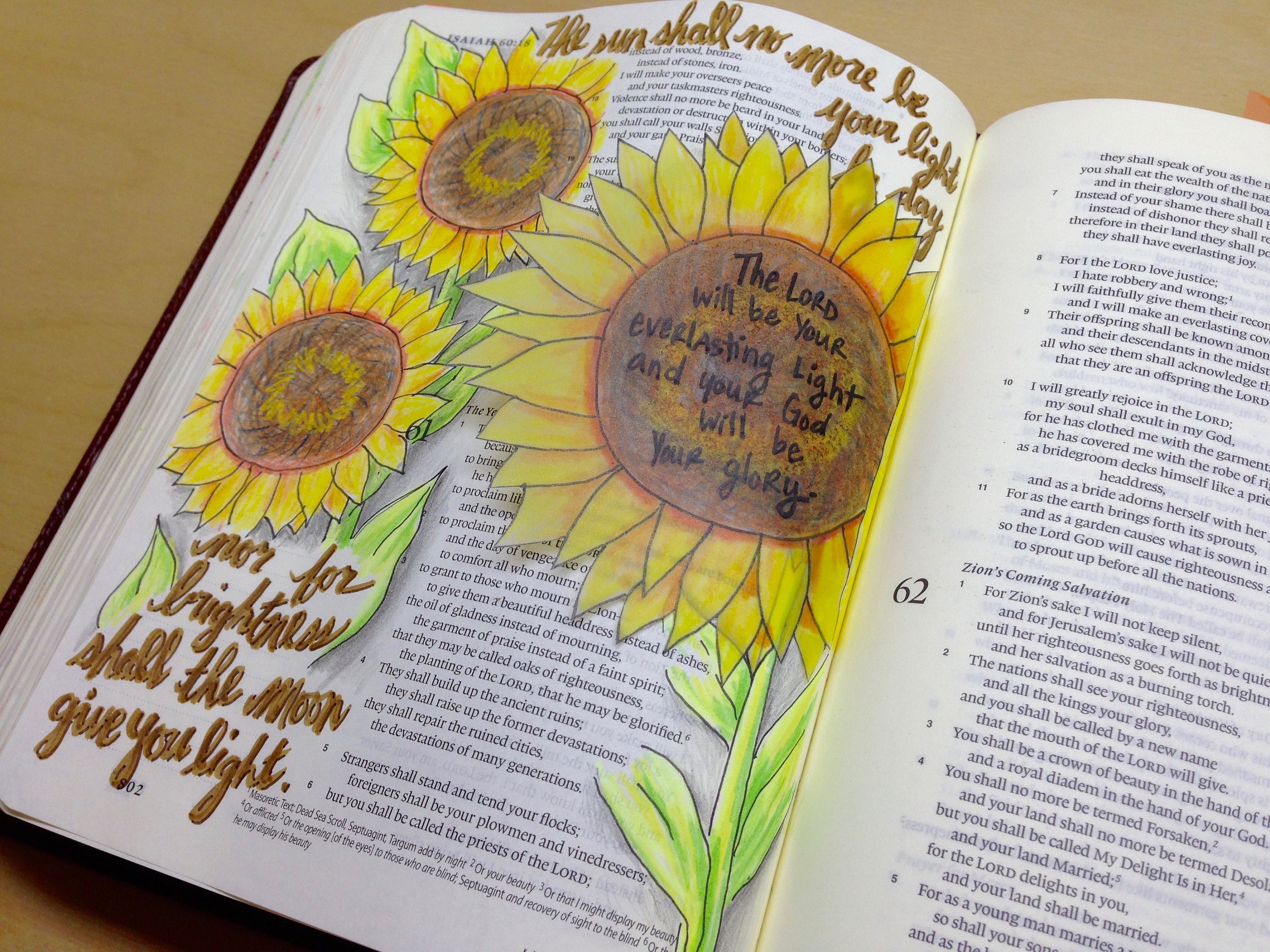 Sunflower, Butterfly, Lighthouse Bible Art Journaling Tip-ins ...