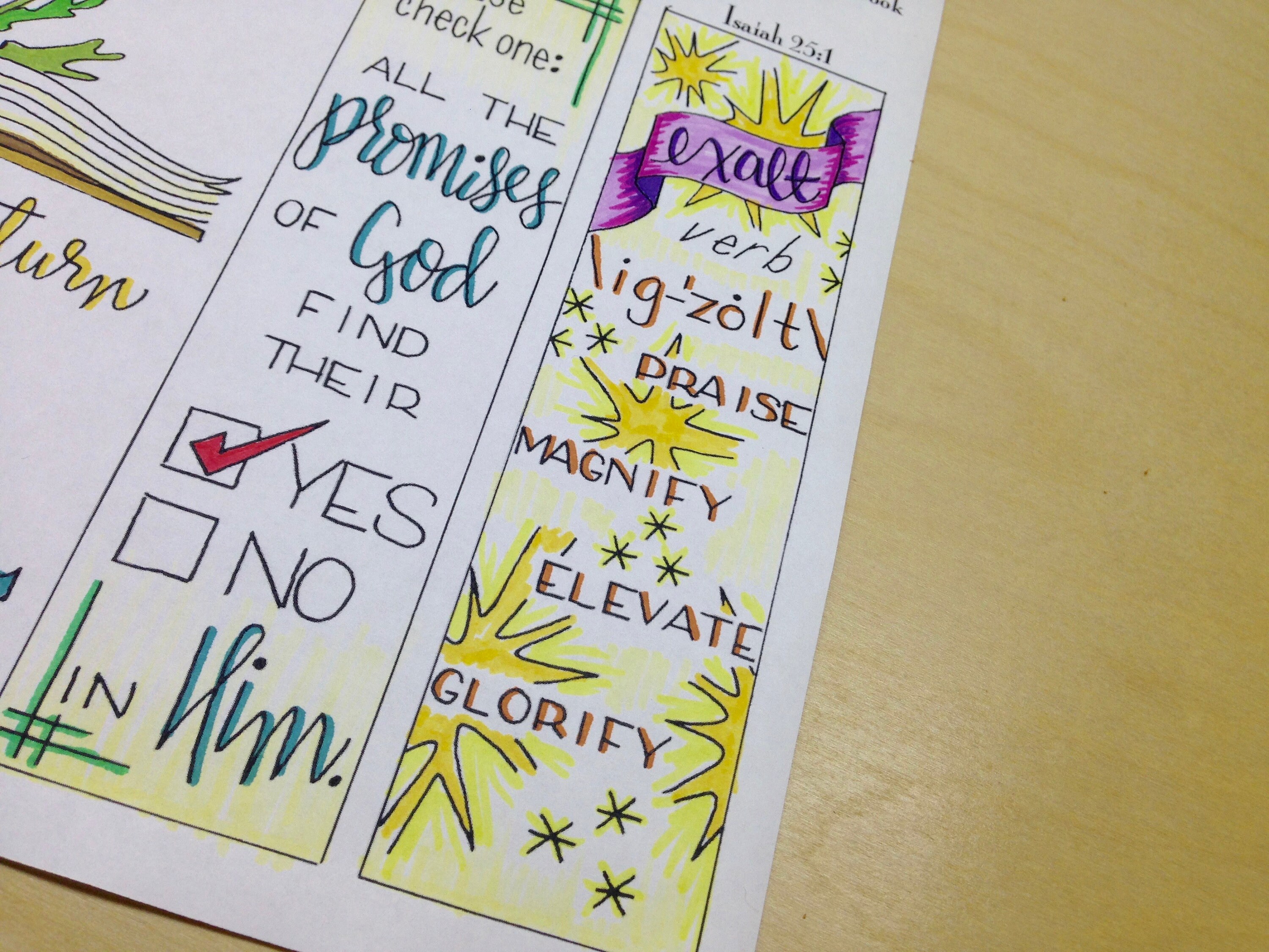 A Faithful God Bible Journaling Margin Art & Tip-in, Printable and ...