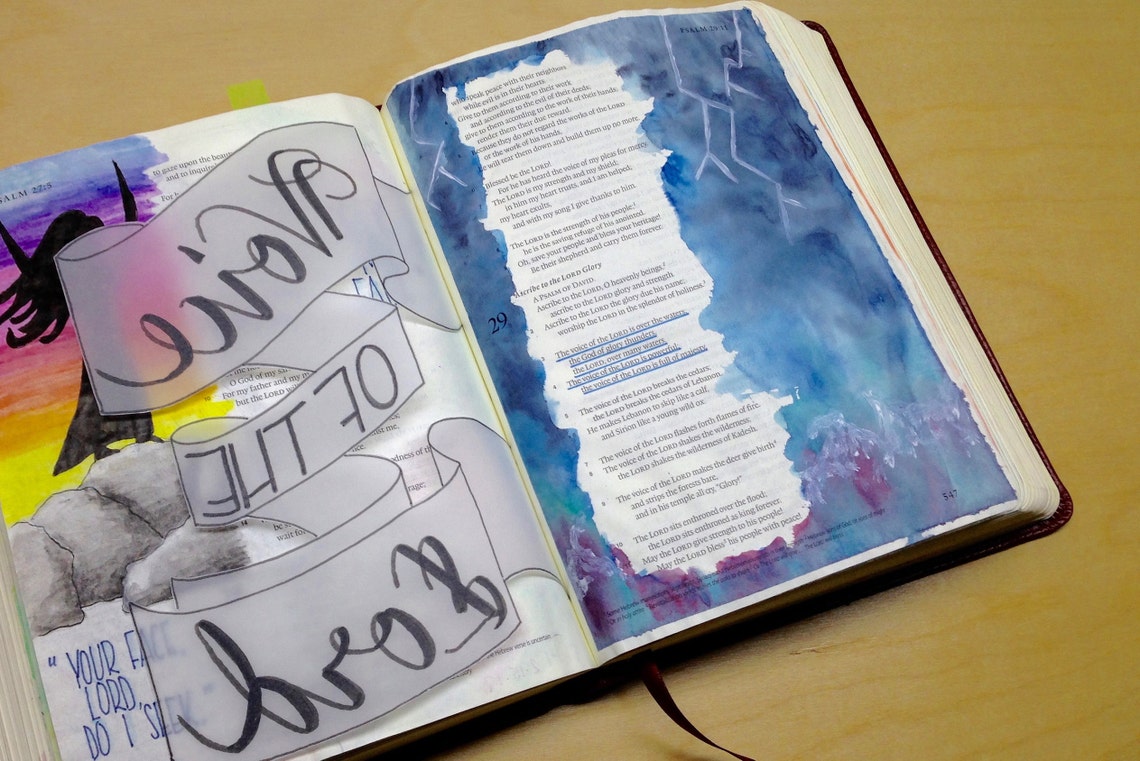Hand Lettered Bible Journaling Tip-ins Art, Hand Lettering, Exodus 17 ...