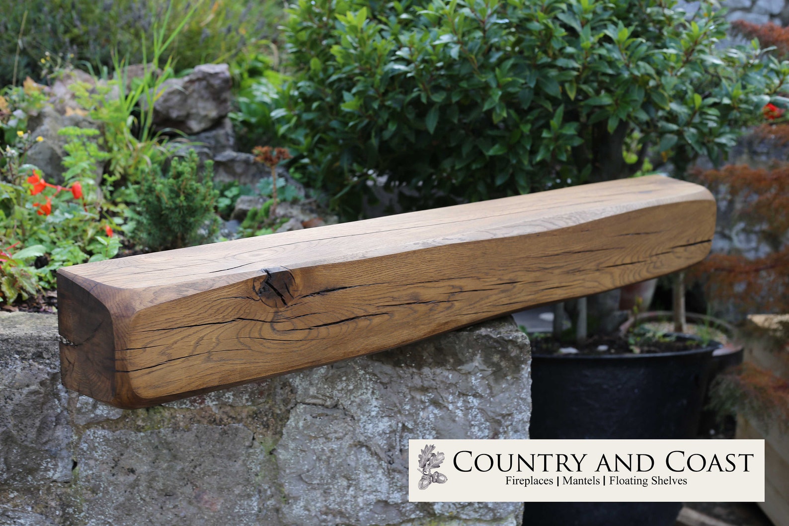 4ft Oak Fireplace Beam Solid Oak Beams Handcrafted Wooden - Etsy UK