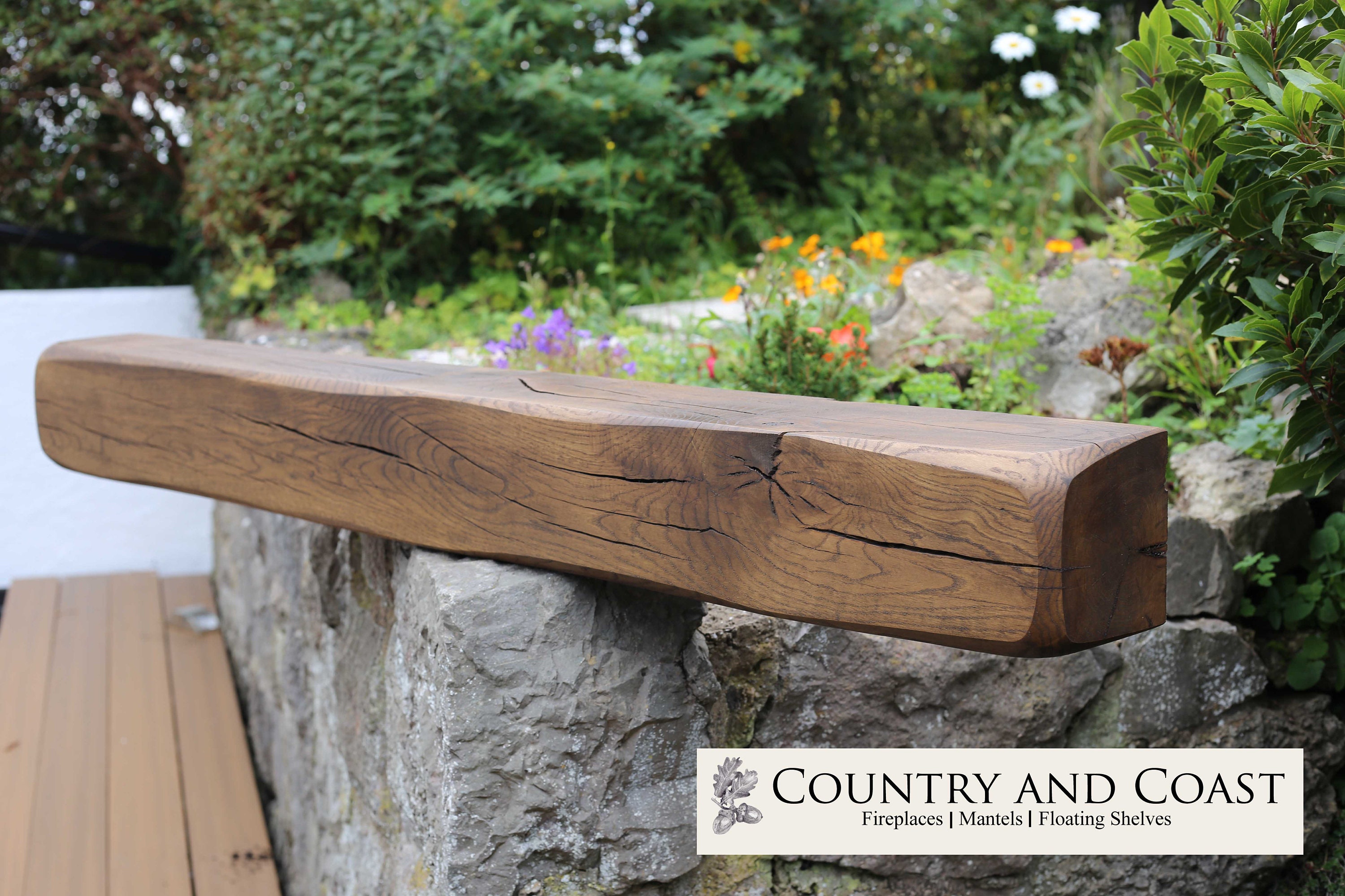 4ft Oak Fireplace Beam Solid Oak Beams Handcrafted Wooden - Etsy UK