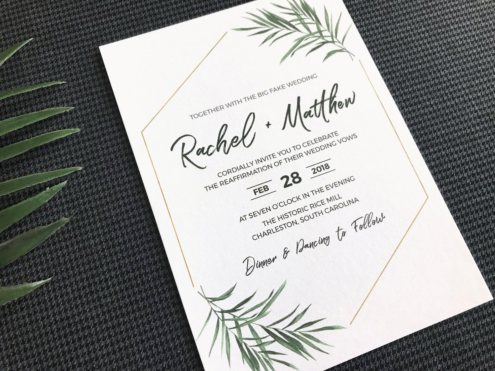 Rachel Collection Invitation Modern Geometric Wedding - Etsy