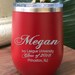 12oz Personalized Wine Tumbler, Customized Graduation Gift, Spring ...