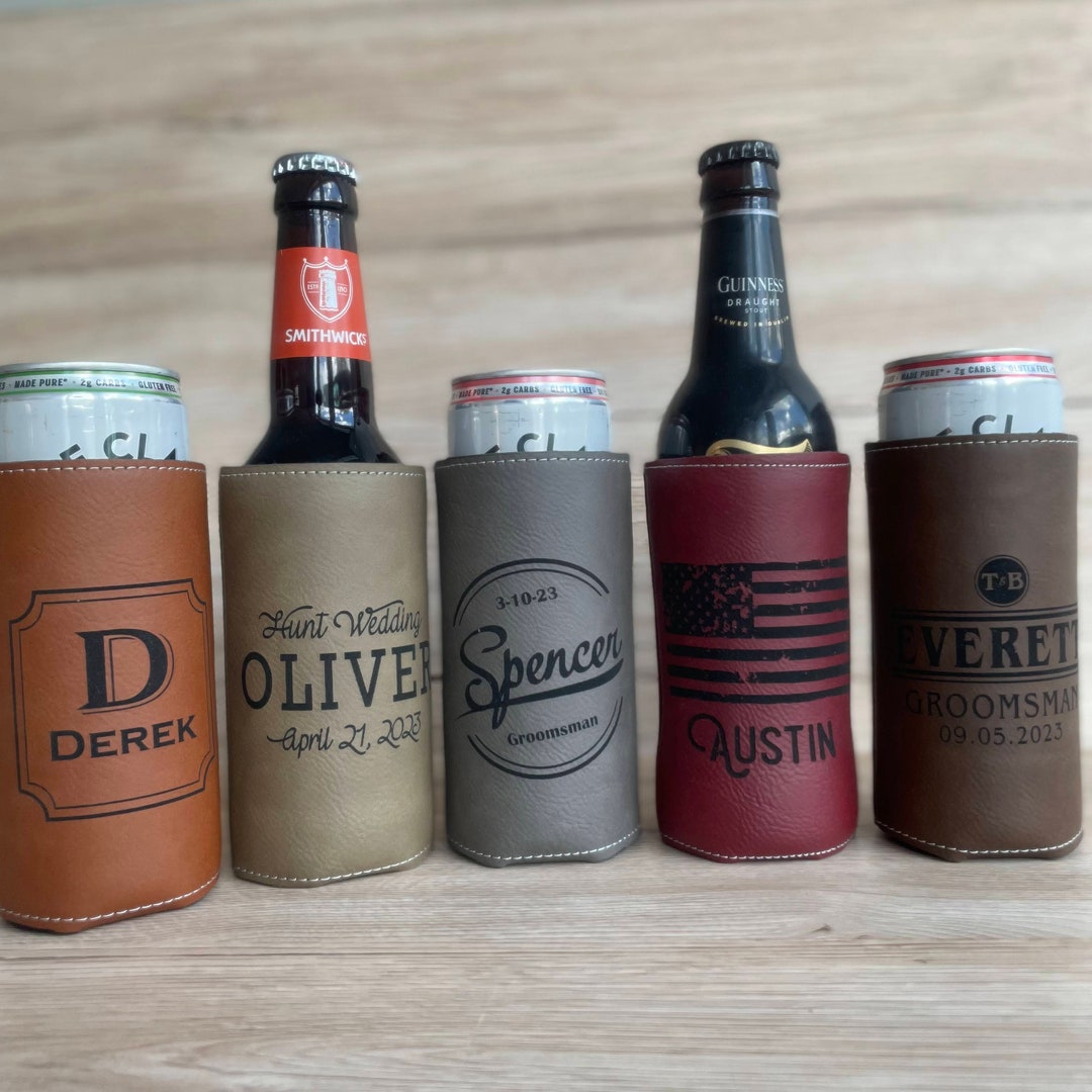 Beer Bottle Slim Coolers, Custom Tailgate Gear, Personalized Slim Can ...