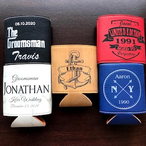 Beer Bottle Slim Coolers, Custom Tailgate Gear, Personalized Slim Can ...