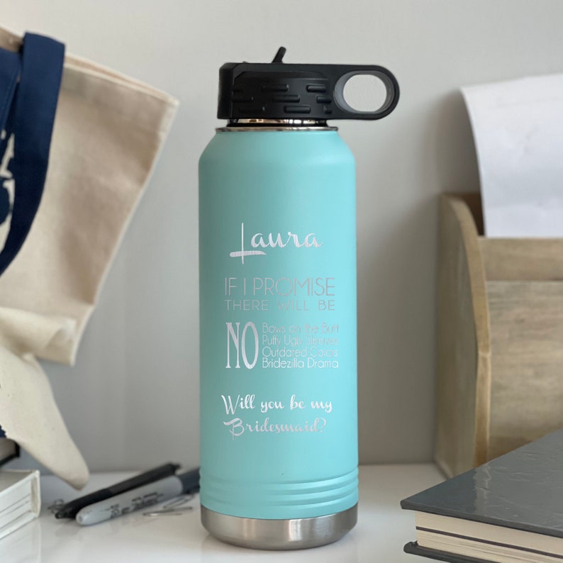 Personalized Water Bottle Yoga Workout Bottle 32oz Double - Etsy