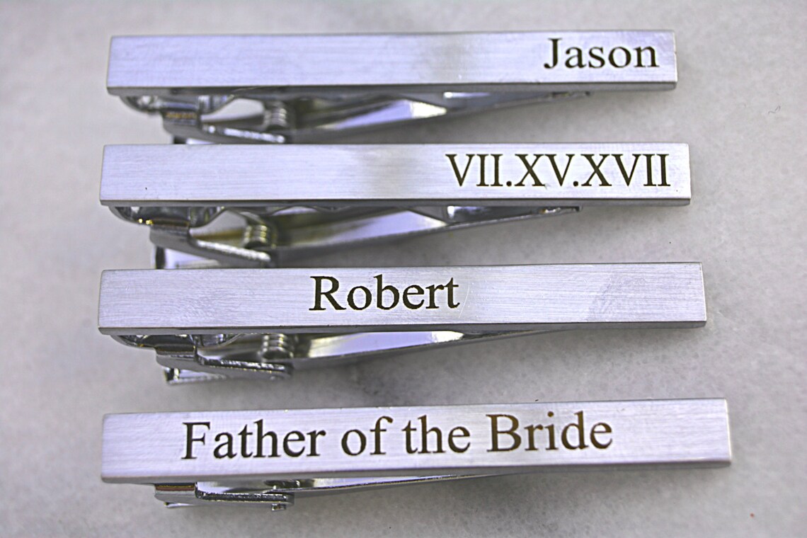 Personalized Tie Clip Custom Tie Bar Clip Custom Tie Clip - Etsy