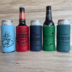 Beer Bottle Slim Coolers, Custom Tailgate Gear, Personalized Slim Can ...