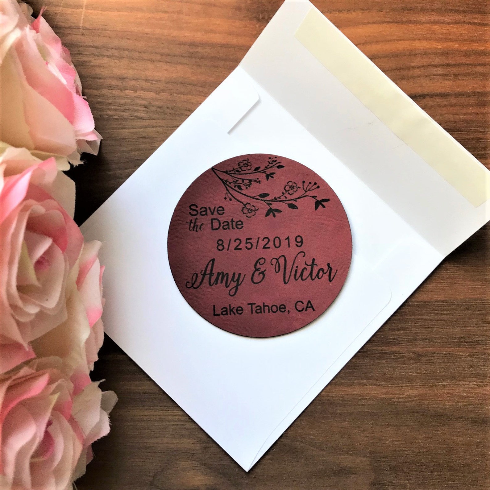 Rustic Heart Save the Date Personalized Save the Date - Etsy