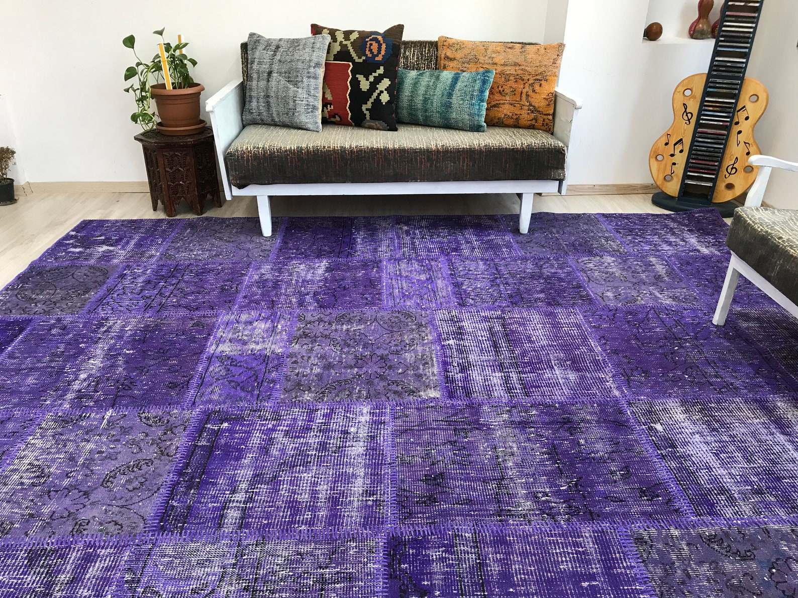 Oushak Rug 8x10 Purple Rug For Bedroom Purple Turkish Rug | Etsy