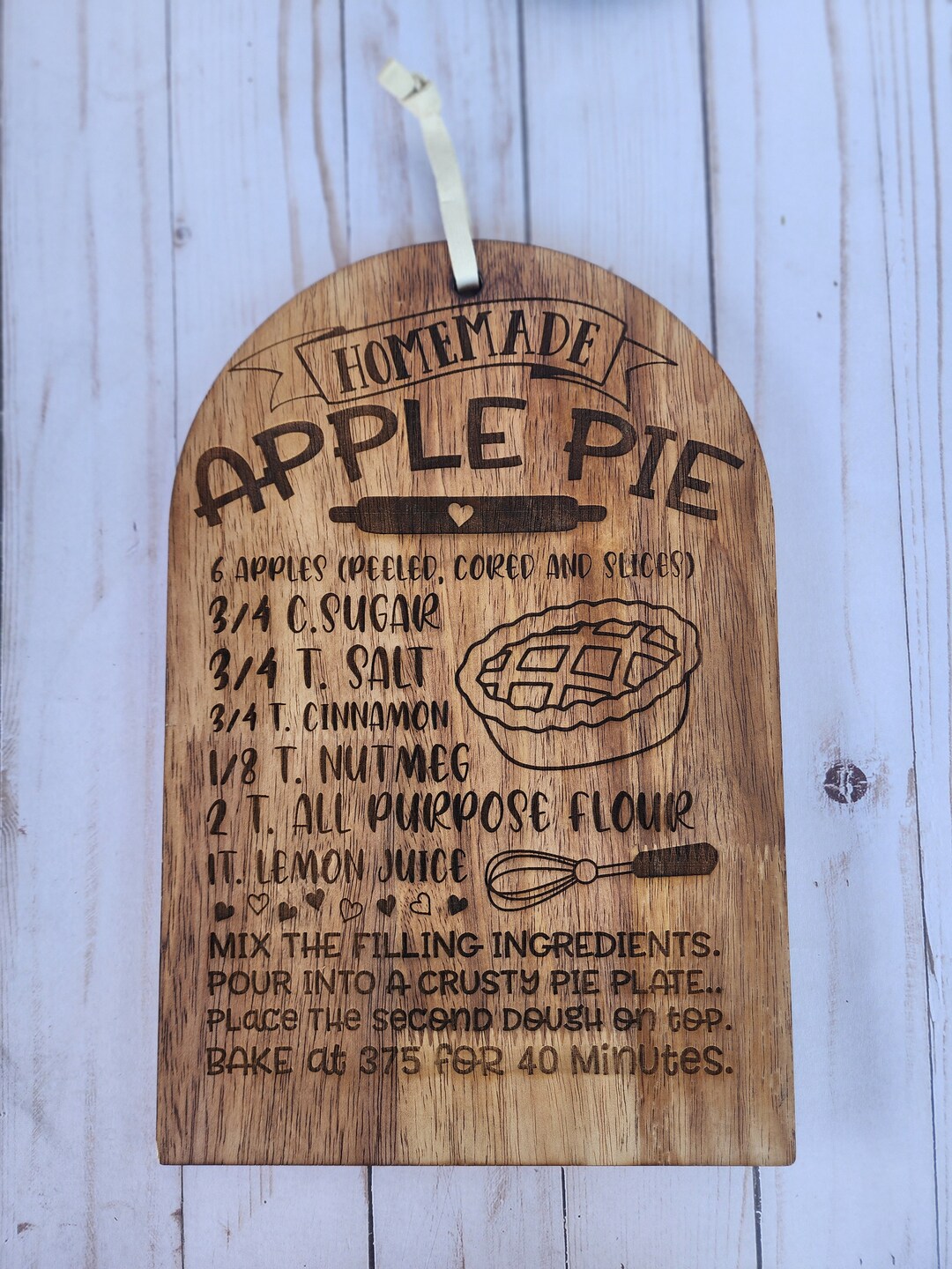 Handcrafted Recipe Boards Wall Decor - Etsy