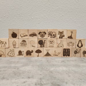 American Sign Language Blocks, Multi-language Blocks - Etsy