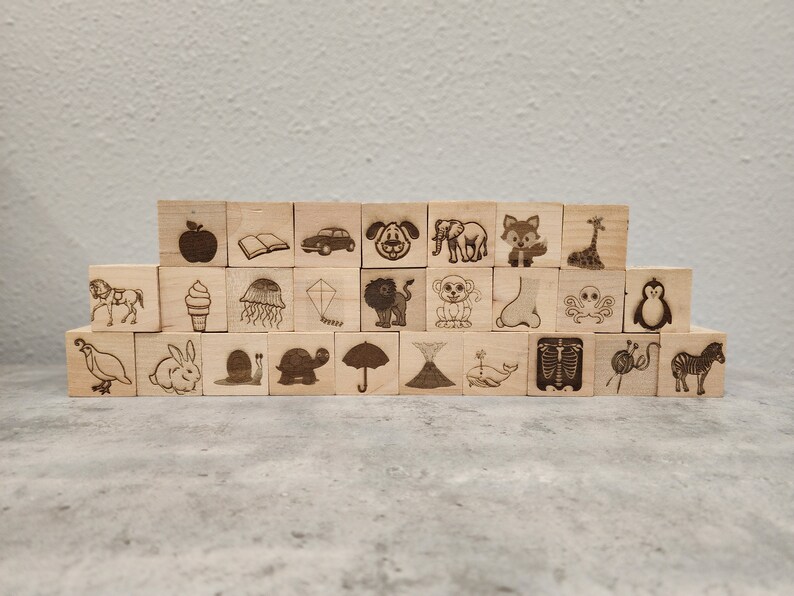 American Sign Language Blocks Multi-language Blocks - Etsy