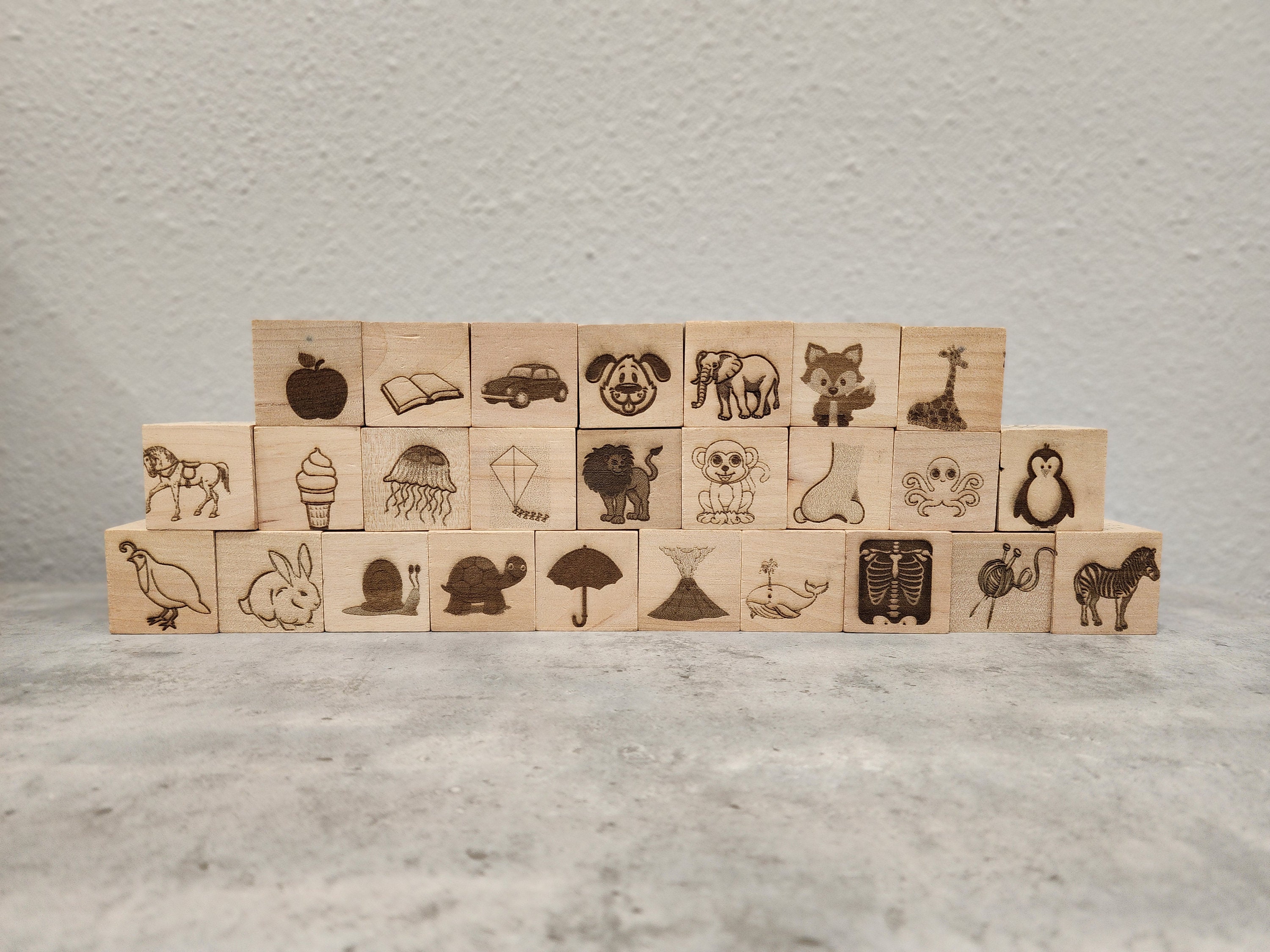 American Sign Language Blocks Multi-language Blocks - Etsy