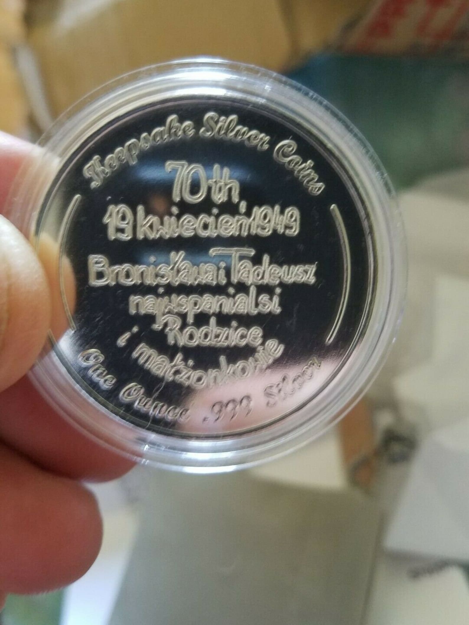 1 Oz Fine .999 Silver Logo/photo Coin. Design & Create Your Own ...