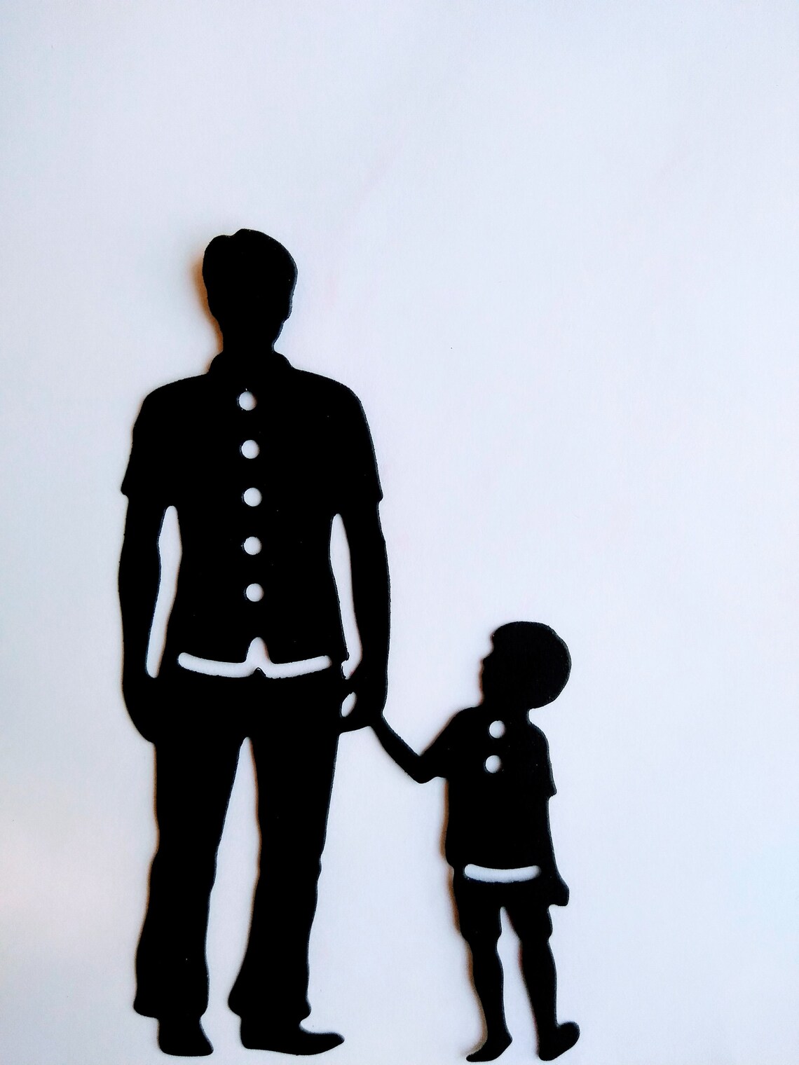 Father and Son Paper Die Cuts Father's Day Cut Outs Dad | Etsy