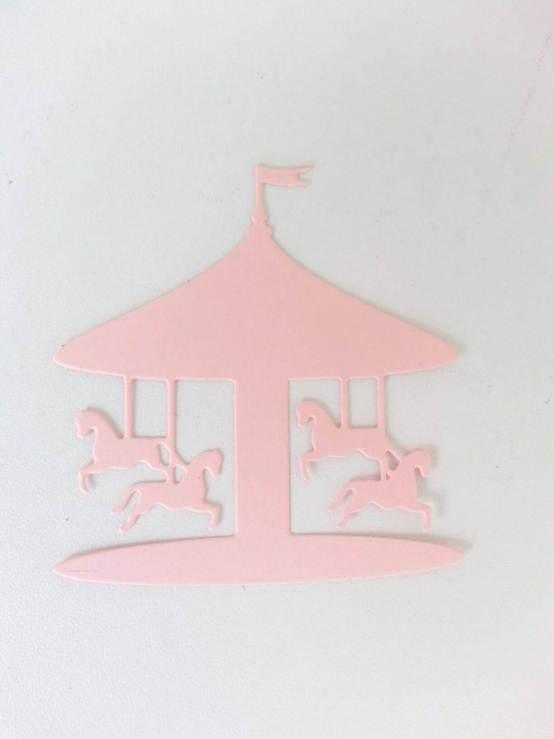 Merry Go Round Carousel Paper Die Cuts Scrapbook and Cards | Etsy