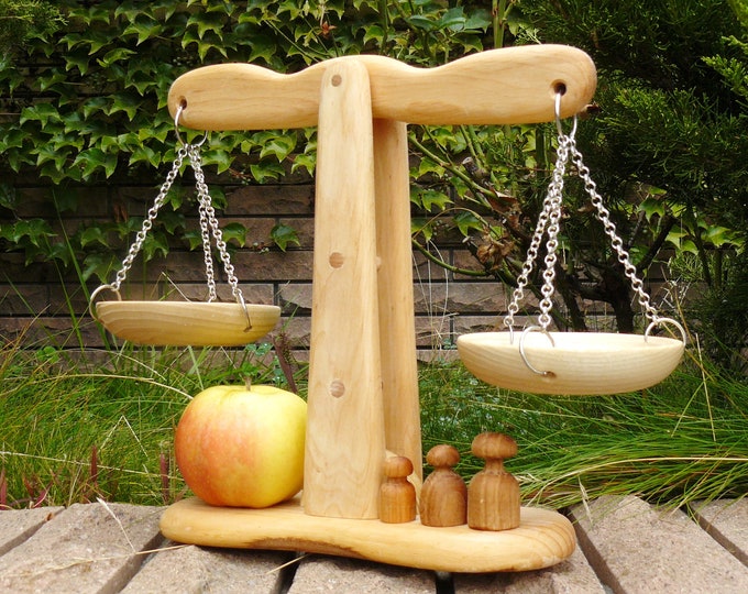Balance Scale Miniature Small Wooden Scale Balance Wooden | Etsy