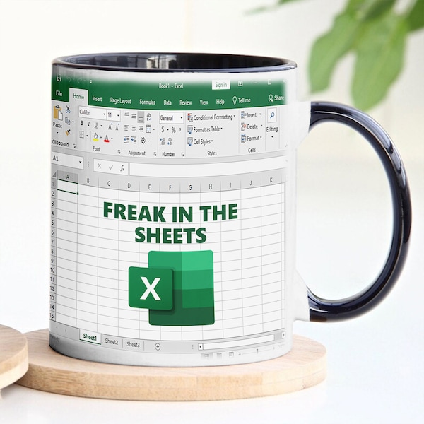 Excel Cheat Sheet Mug - Etsy