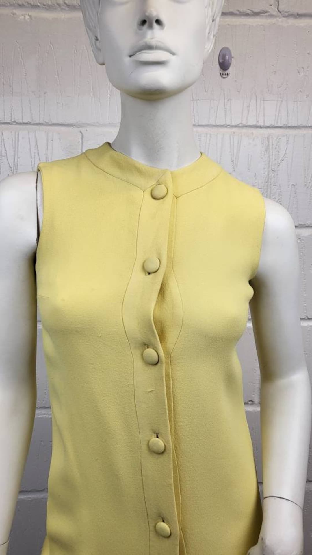1960s Pierre Balmain Yellow Dress Authentic XS S - Etsy