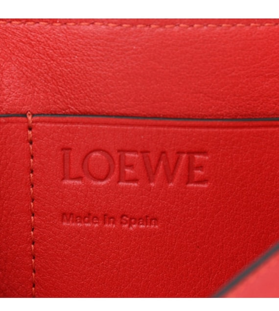 authentic Loewe red logo wallet Vintage new dead stock - Gem