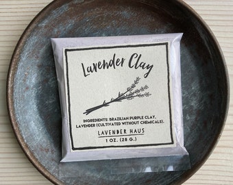 Lavender Clay Facial Mask Sensitive Skin Mask - Etsy