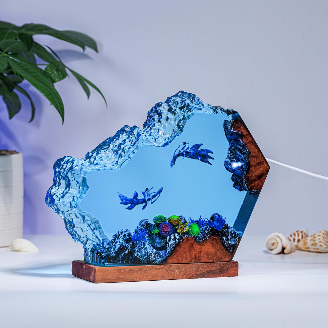Il.u Av.atar 2 the Way of W.ater A.vatar 2 Epoxy and Wooden Resin Night ...