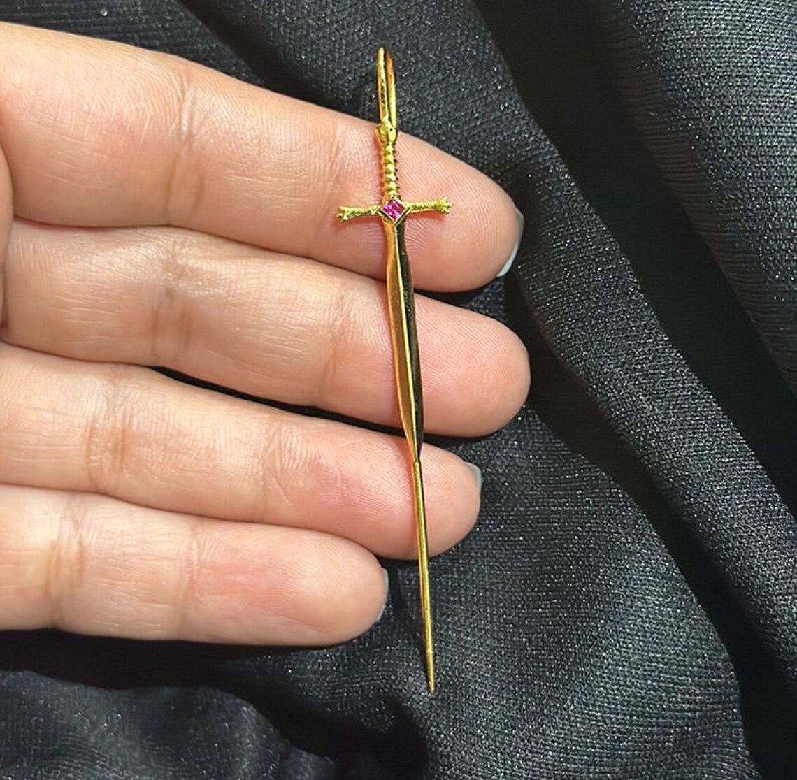 Bar Ear Cuff Bar Ear Pin Hook Ear Cuff Cartilage Earring Sword Ear Pin ...