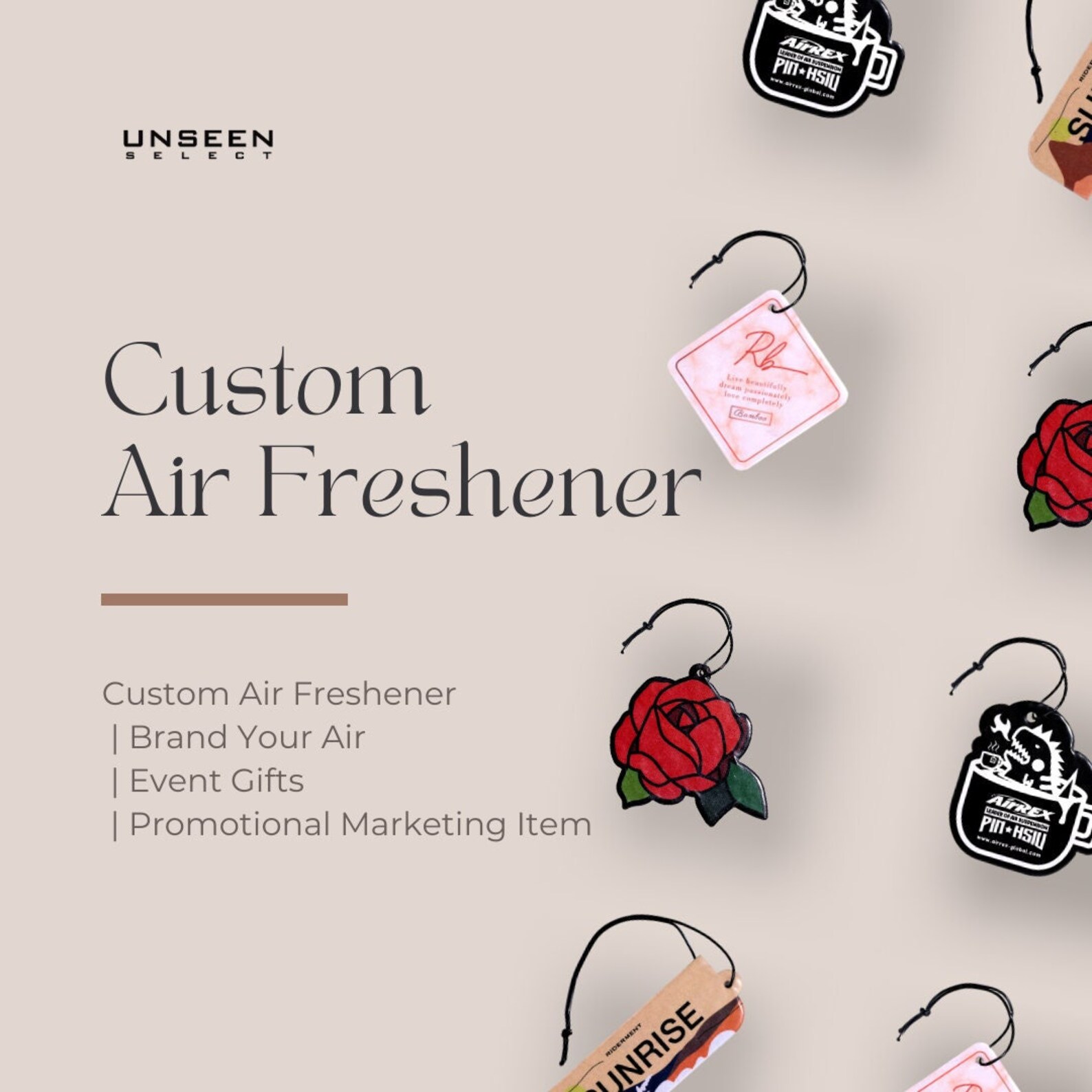 Custom Car Air Freshener - Personalize Air Freshener on Both Sides ...