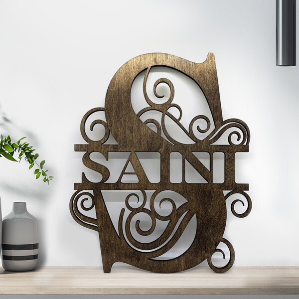 Rustic Monogram - Etsy