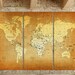 Detailed Old World Map Leather Print/vintage World Map/large World Map ...