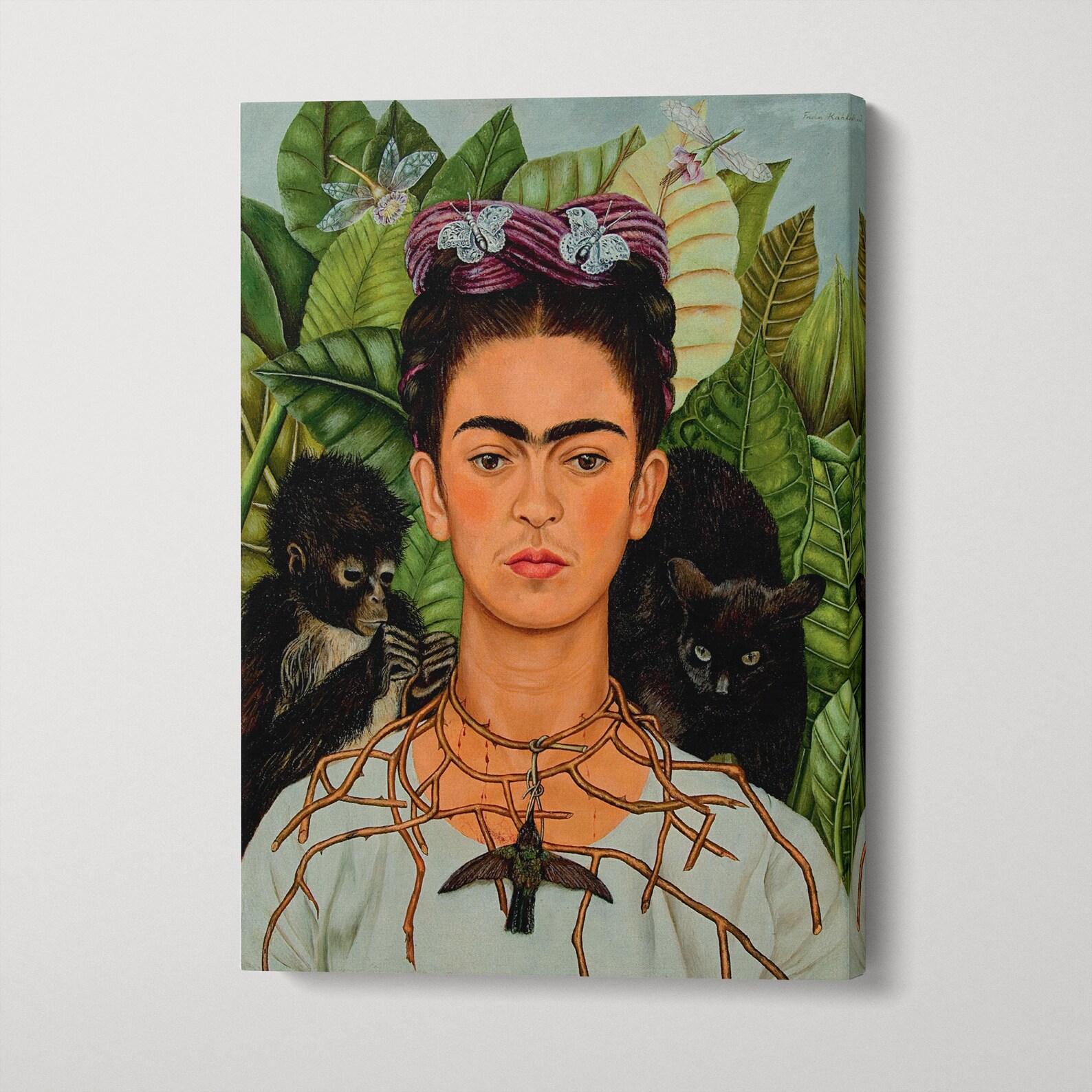 Frida Kahlo Leaves and Flowers Self-portrait Reproduction - Etsy