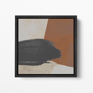 Minimal Modern Art Color Blocks Square Canvas Eco Leather Print, Made ...