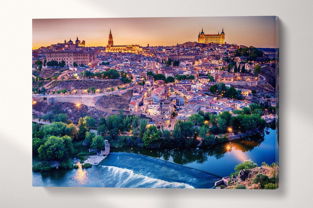 Toledo, Spain Canvas Eco Leather Print, Made in Italy! - Etsy