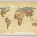 Push Pin Vintage Detailed World Map Leather Print/big Size World Map ...