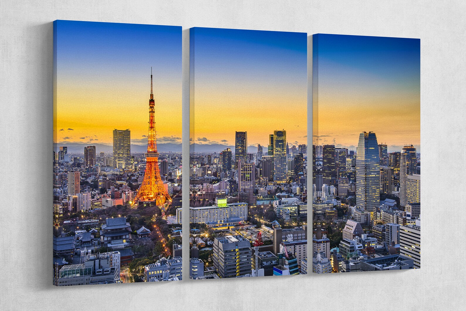 Tokyo Skyline Japan Leather Print/large Tokyo Print/tokyo - Etsy