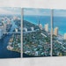 Miami Skyline Aerial View Leather Print/miami Extra Large Print/large ...