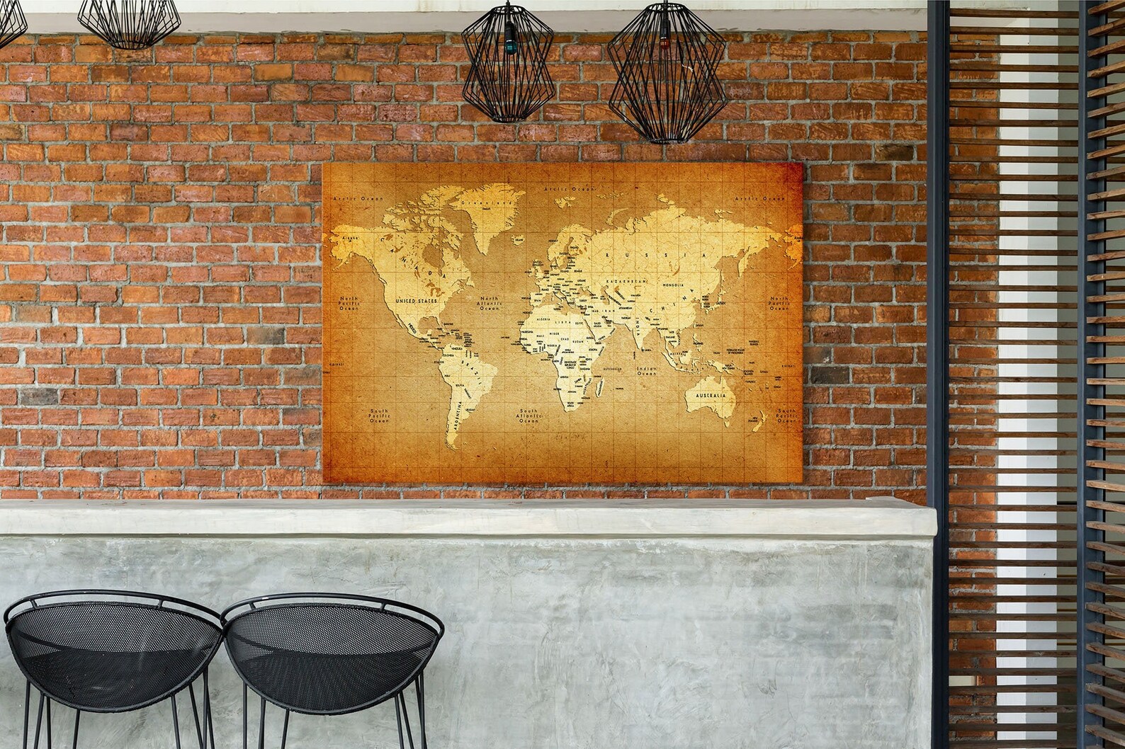 Detailed Old World Map Leather Print/vintage World Map/large - Etsy