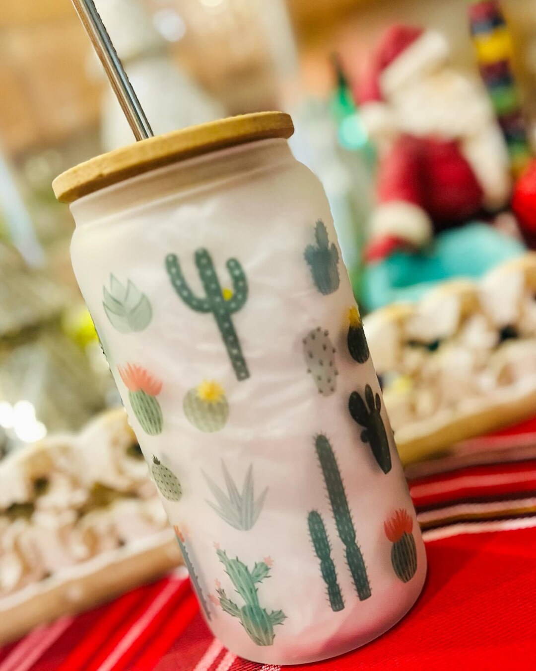 Arizona Cactus Glass Can Tumblers - Etsy